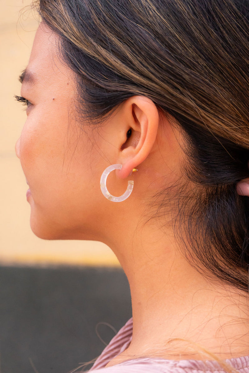 Cam Mini Hoops - Gold Flake – Spiffy & Splendid Wholesale